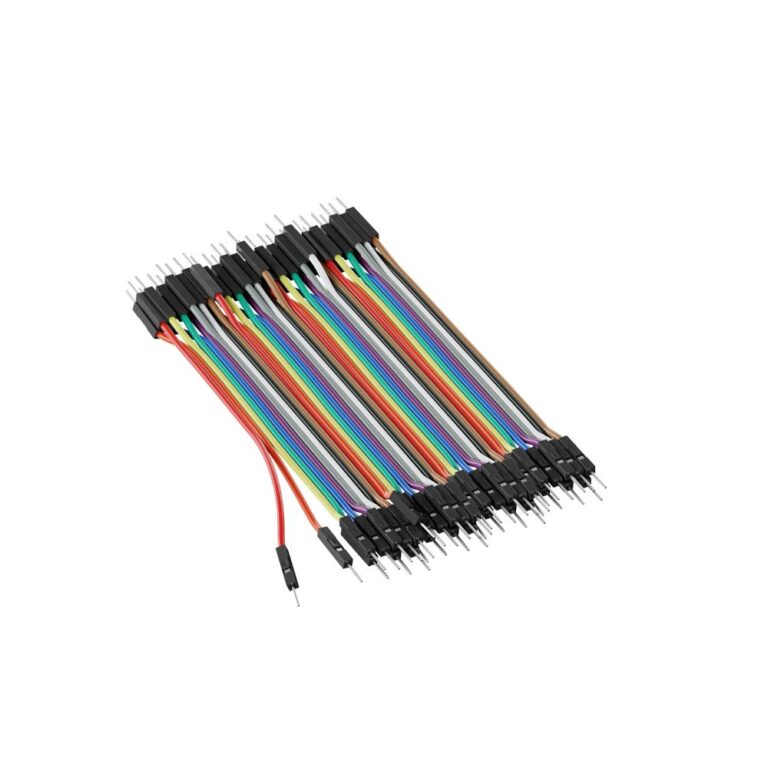 Male to male Jumper Cable x 40 (10cm) - Arduino.LK