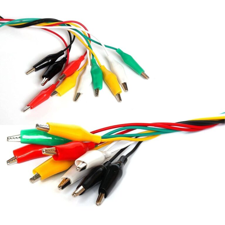 10x Mini Crocodile Clips Electrical, Insulated Small Alligator Clips ...